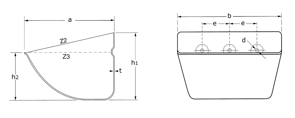 Claus Jumbo elevator buckets - Bechtel Conveyor Components and Solutions